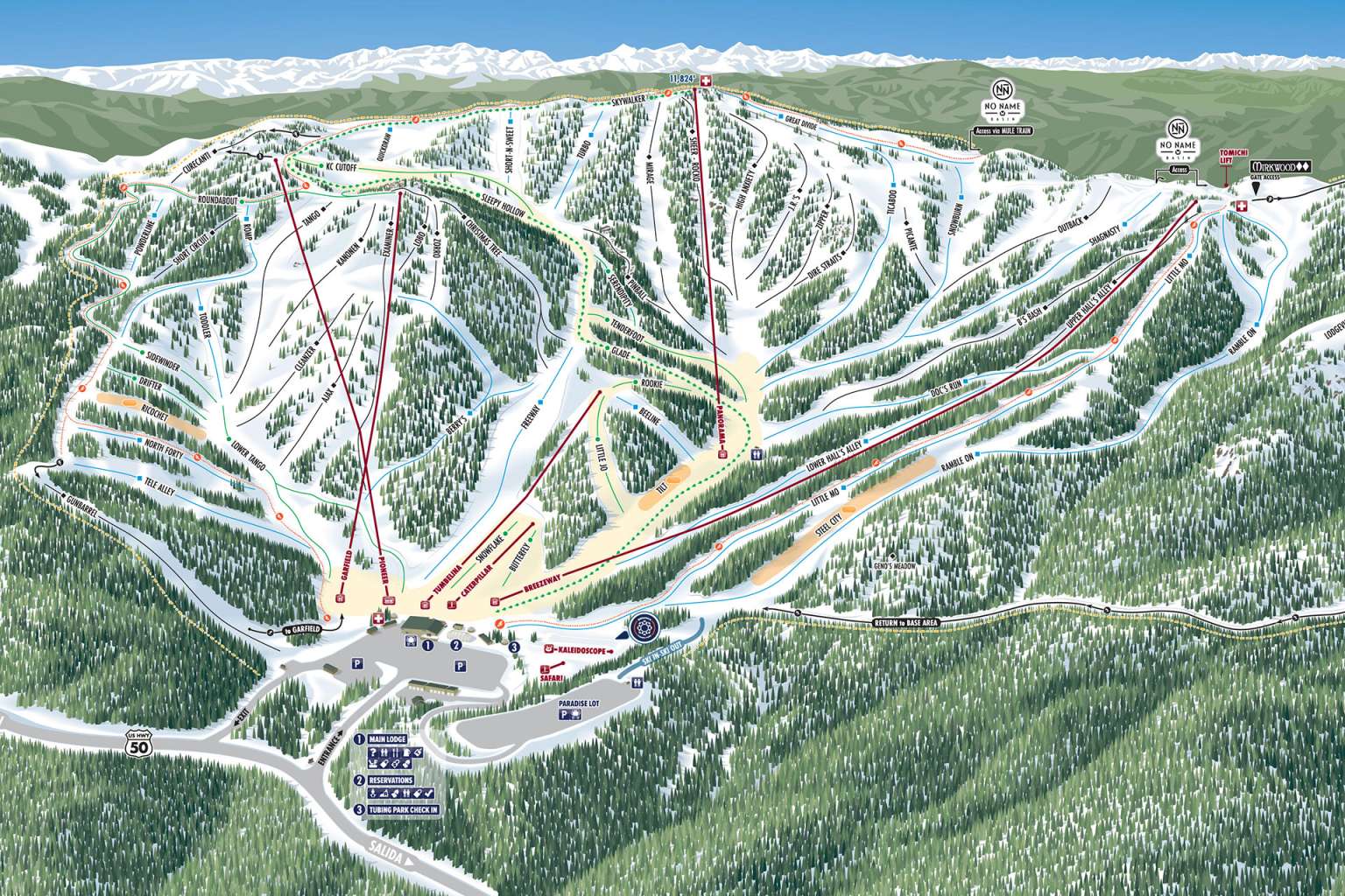 Mountain Maps - Monarch Mountain