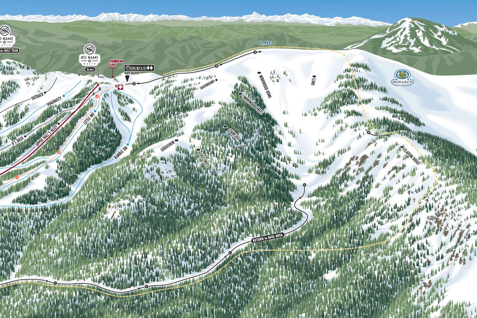 Mountain Maps - Monarch Mountain