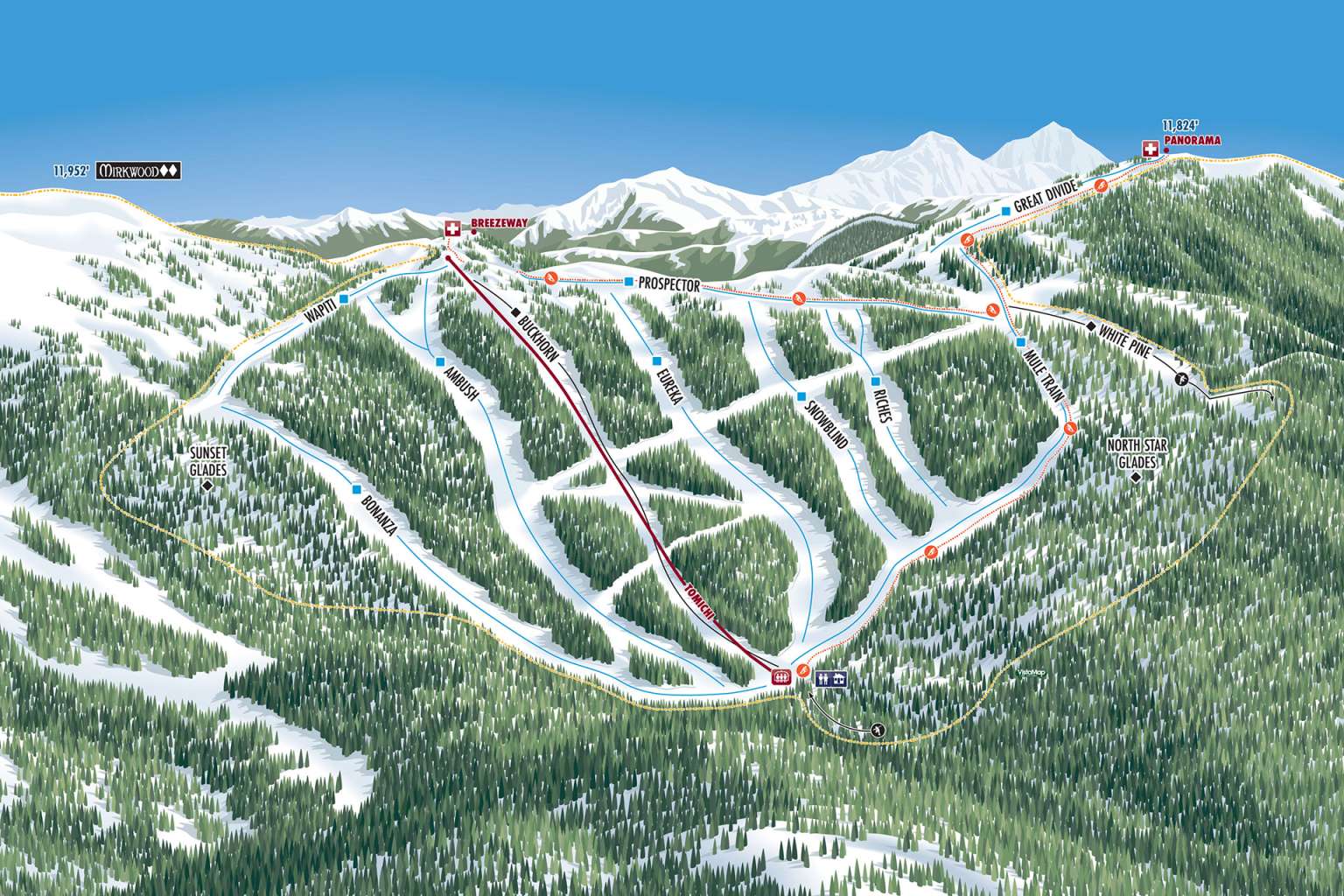Mountain Maps - Monarch Mountain